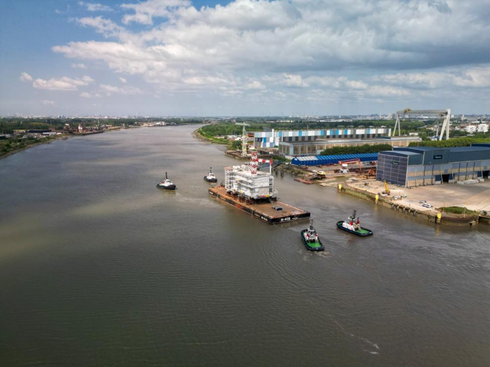 Substation topside for Hollandse Kust (west Beta) on its way to final ...