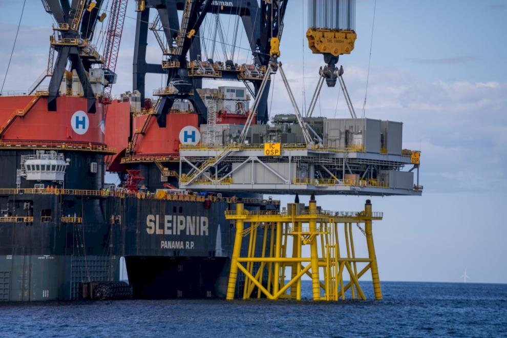 Offshore substation now installed at Inch Cape Offshore Wind Farm